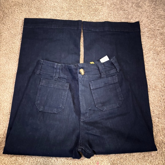 Maeve | Jeans | Maeve The Collette Cropped Wide Leg Denim Dark Wash 28 ...